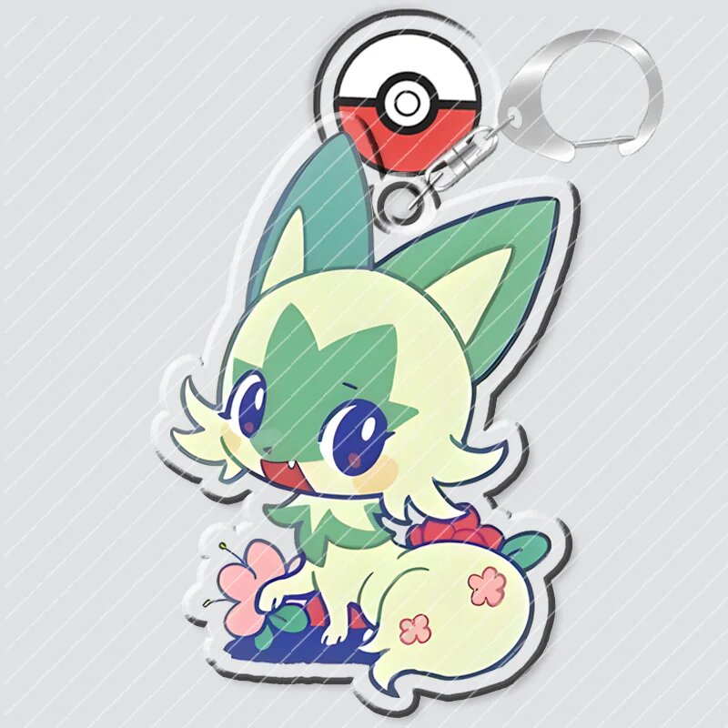 Брелок Pokemon Sprigatito акрил, цвет pocket-Sprigatito