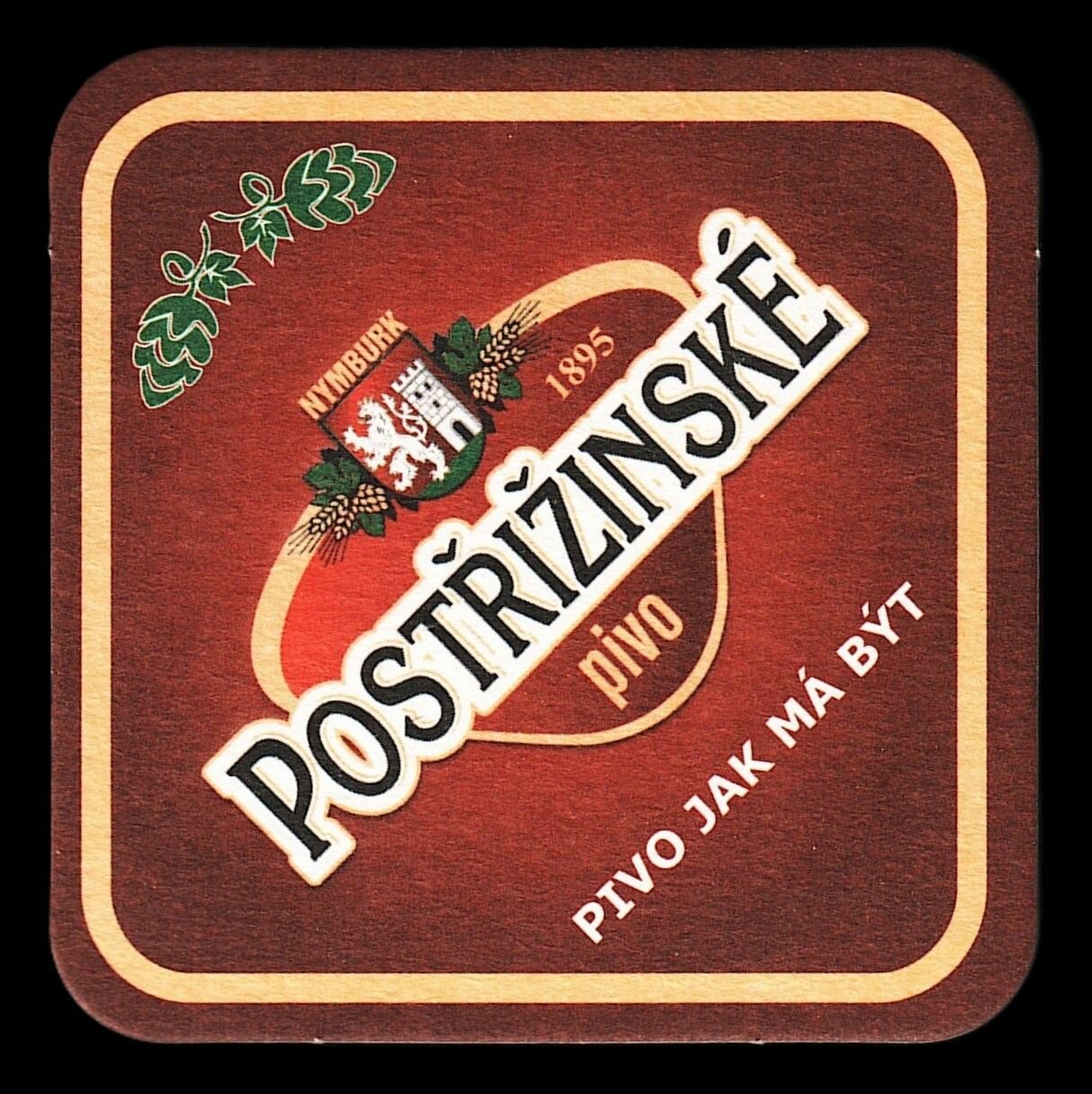 Бирдекель (костер) Чехия Postrizinske 1895 (подставка под пивной бокал)