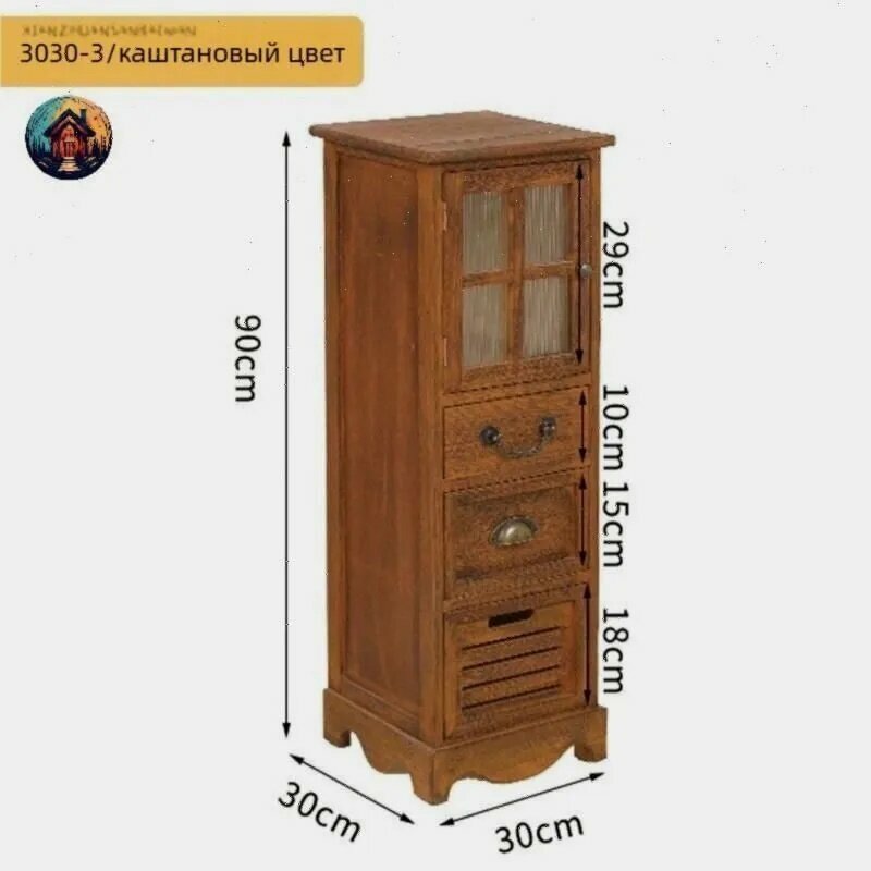 Комод, 3 ящ, 30х30x90 см