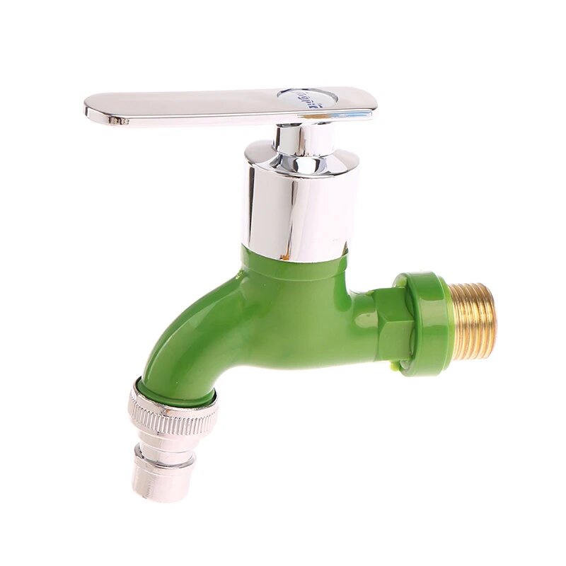 Быстроразъемный кран для стены HUXUAN 1/2 дюйма green