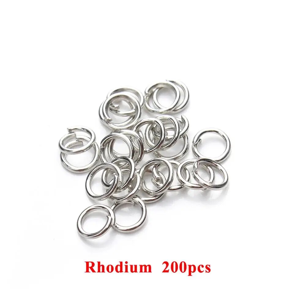 Открытые кольца Rhodium 3mm 200шт