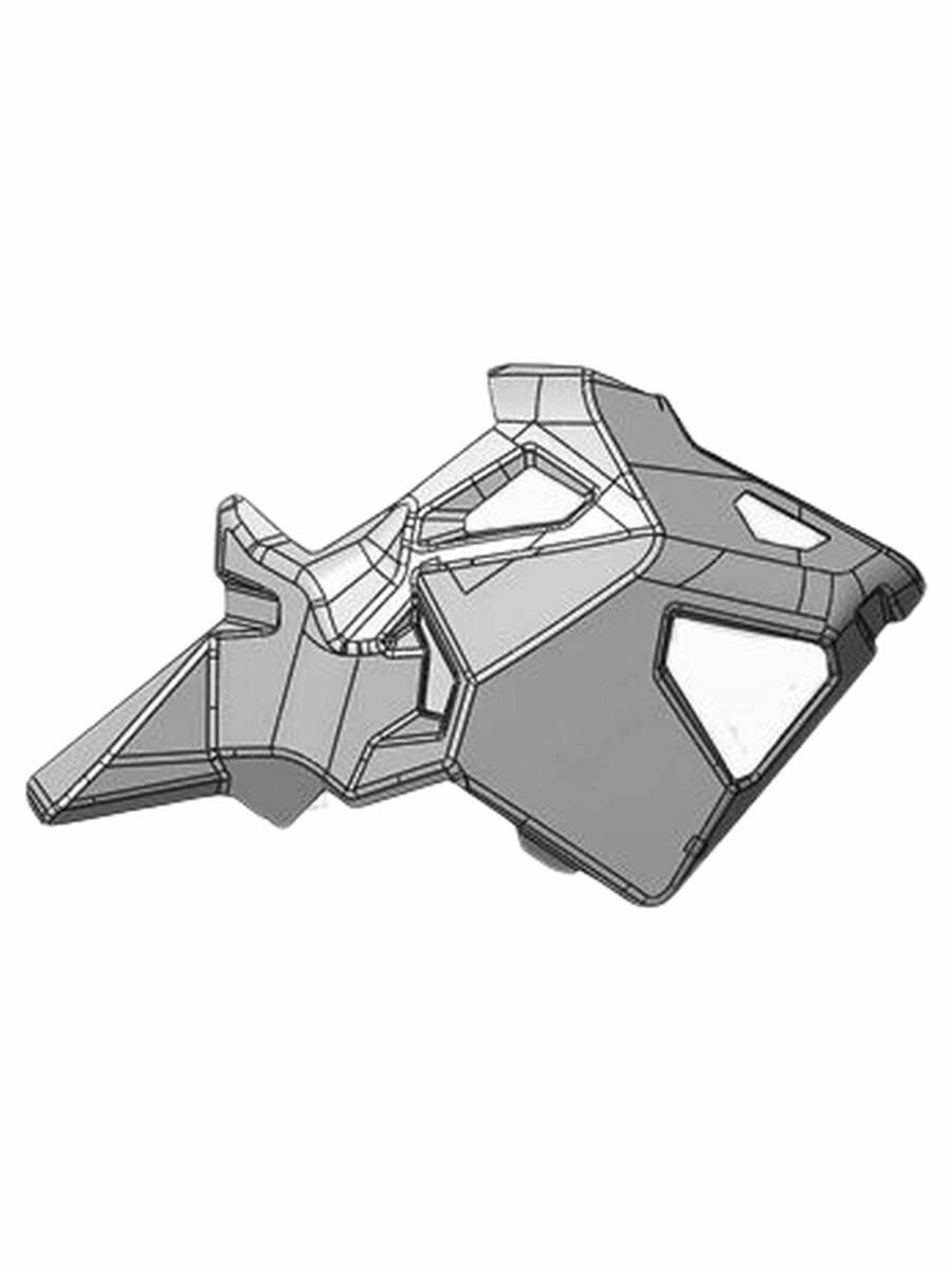 Кожух корпуса правый, черный, снегоход STELS Витязь 800, JU106599 (item:200)