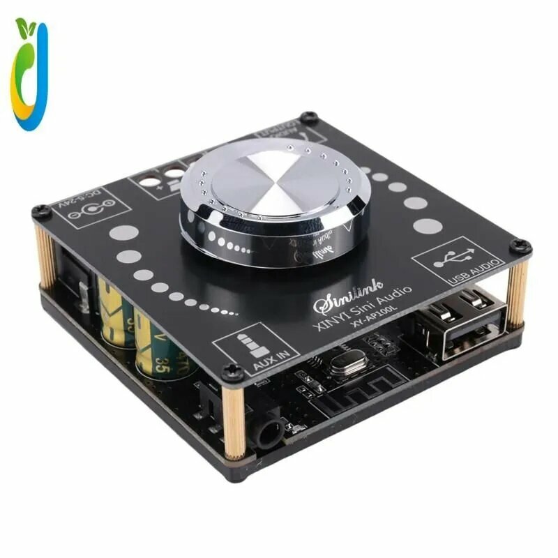 (U P E Y) XY-AP100L 100WX2 Bluetooth 5,0 стерео плата усилителя AUX USB звуковая карта цифровой усилитель мощности Amplificador DC 12 В 24