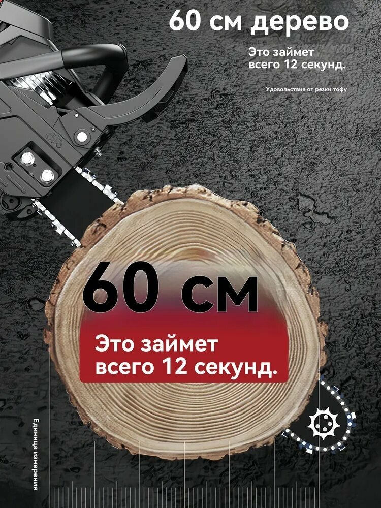 Бензопила/Четырехтактная цепная пила, Четырехтактный двигатель на чистом бензине 20 дюймов