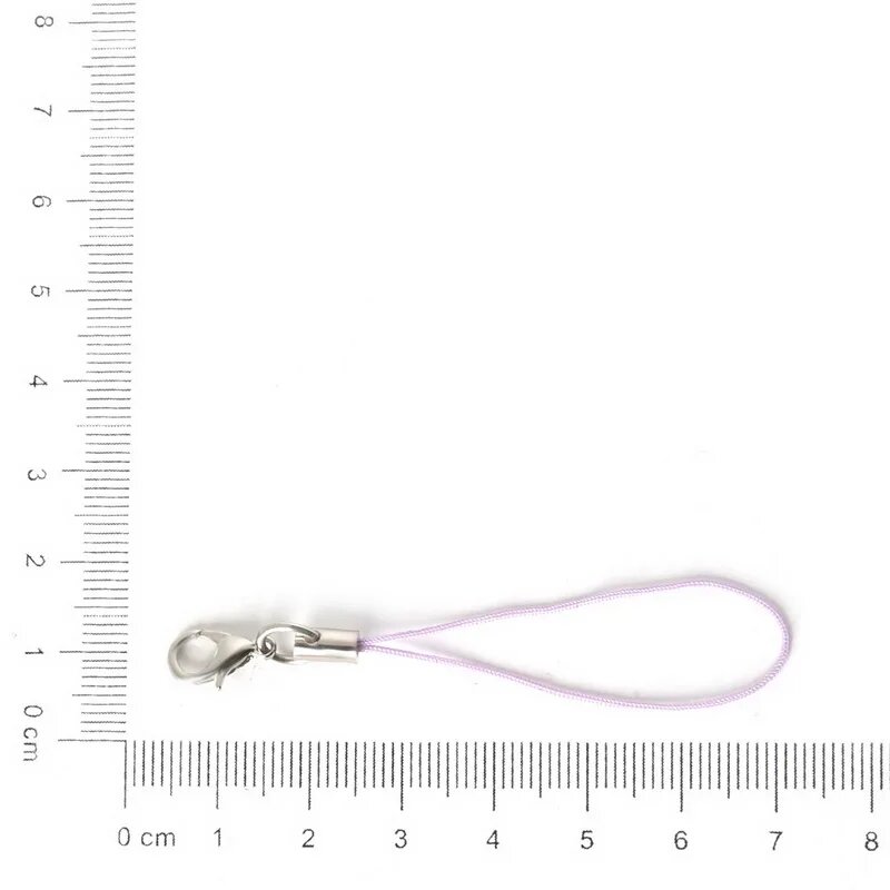 Шнурки для телефонов Beadia, нейлон, 7 см, 100 шт Сиреневый, Light Purple