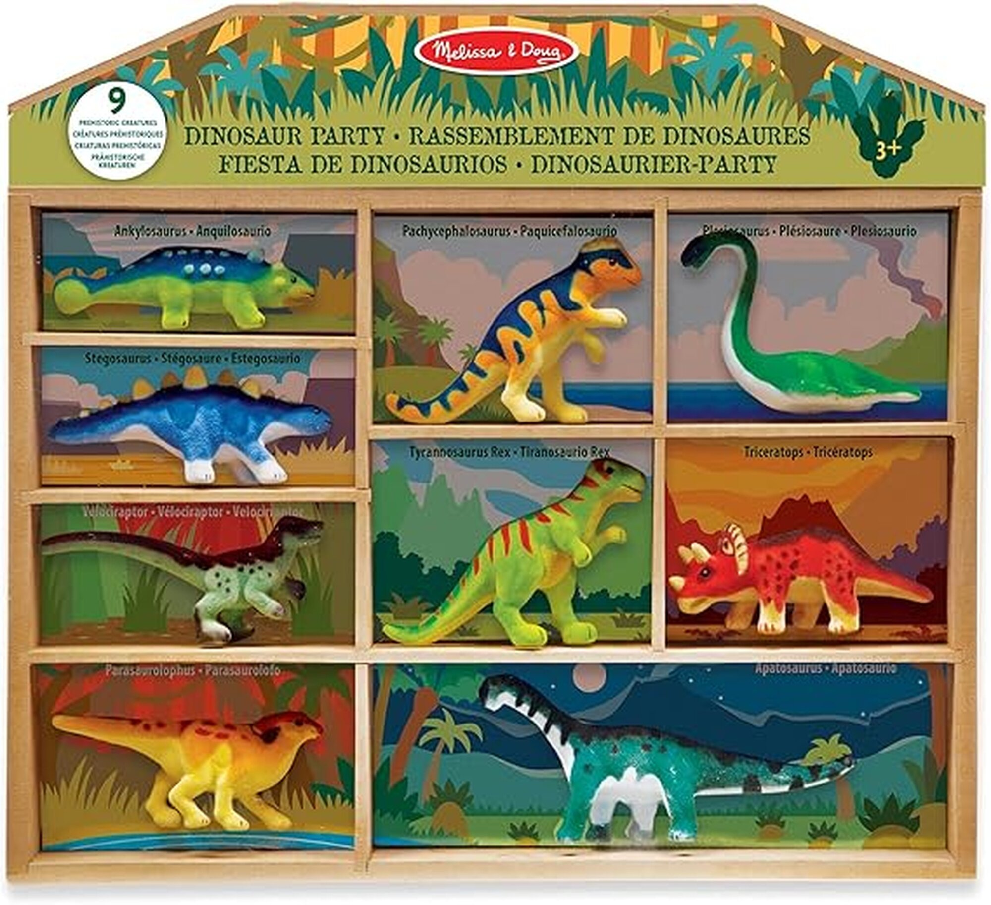 Игровой набор Melissa & Doug - Фигурки динозавров , 9 эл. - 12666