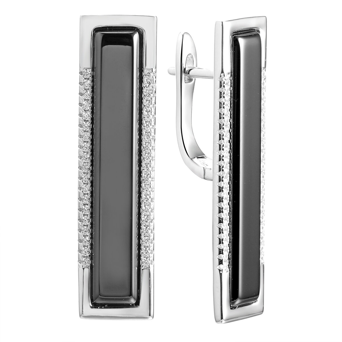 Диадема Silver WINGS, серебро, 925 проба, керамика, фианит