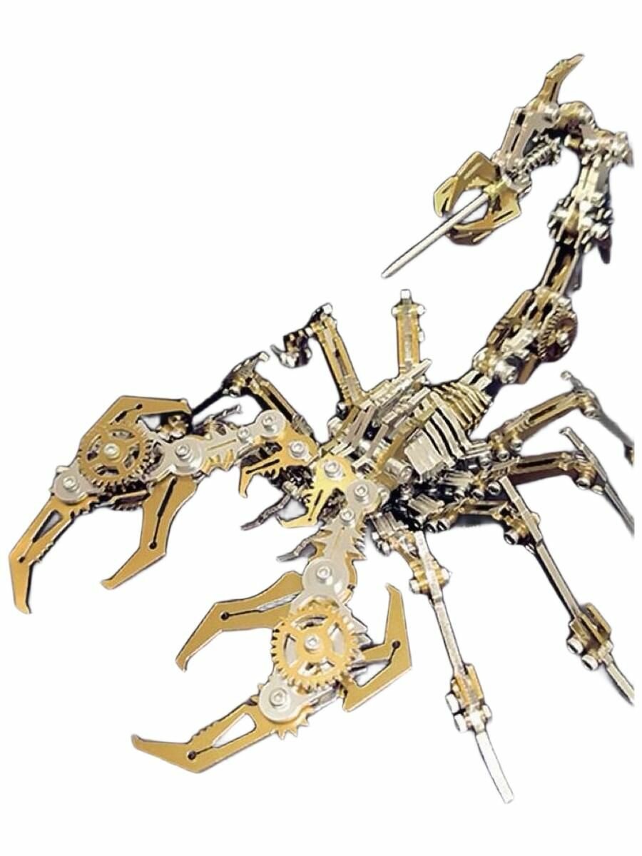 Металлический конструктор скорпион 454 элементов (металлические конструкторы для детей, подарок на день рождения, для мальчика, для девочки) скорпион