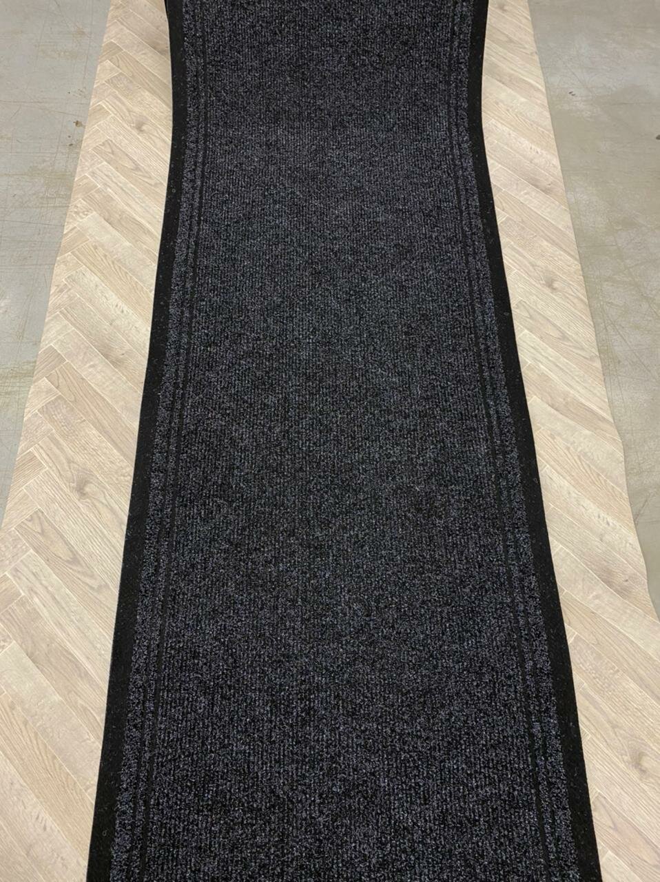 Дорожка ворсовая на резиновой основе Orotex Kortriek 2082, черный 1 м на 2,5 м