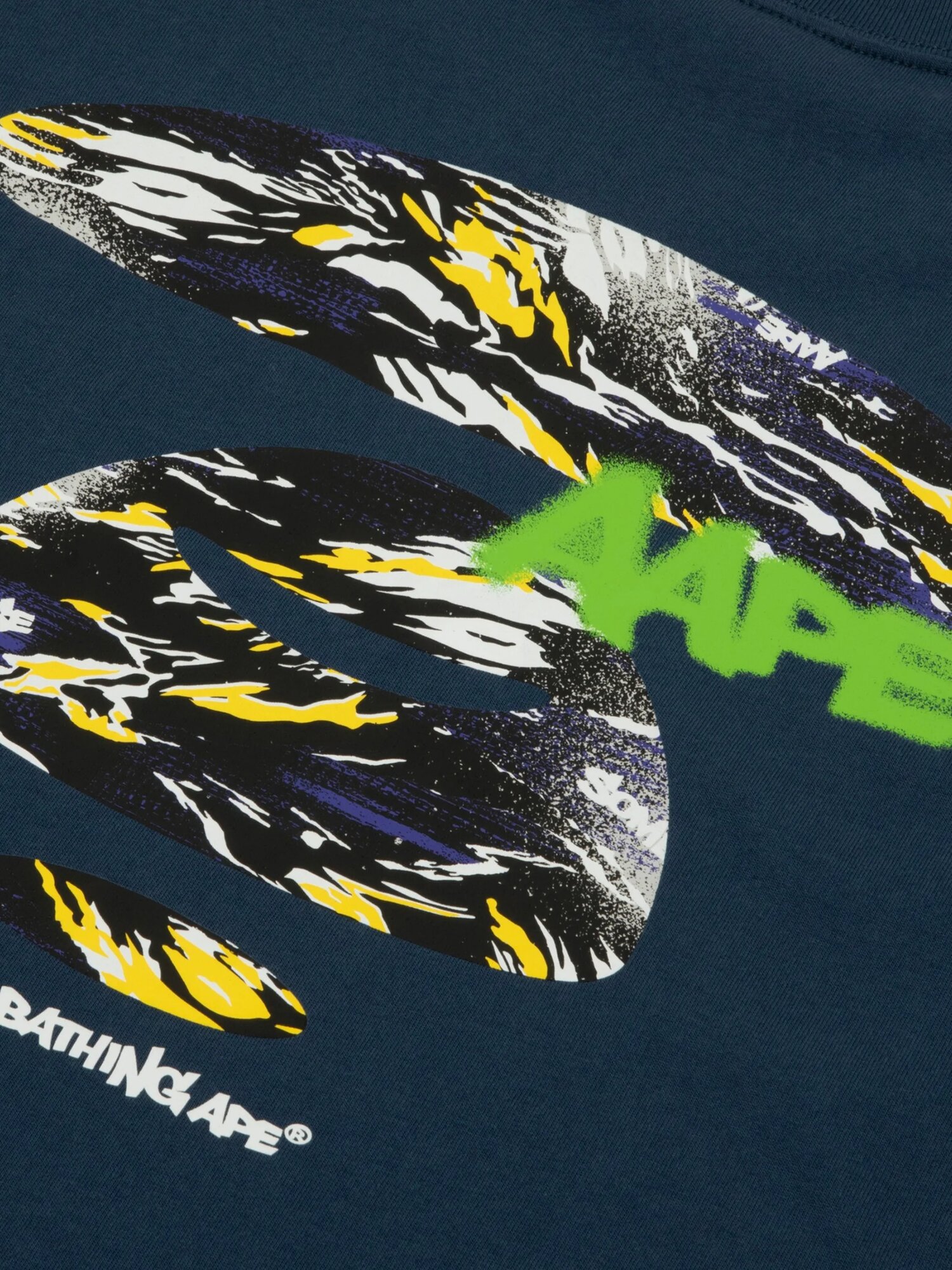Футболка AAPE BY A BATHING APE, размер L, cиний — фото 1