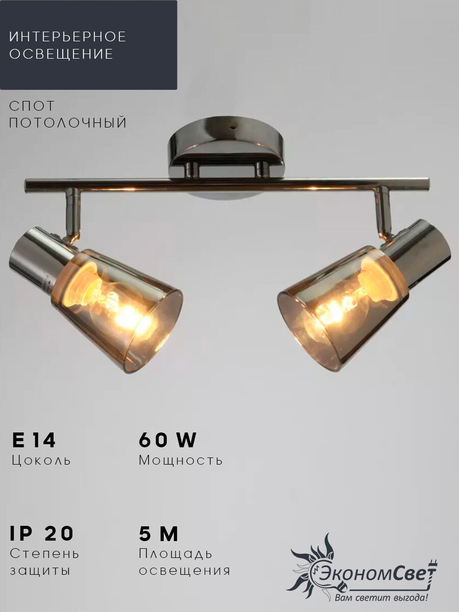 Спот потолочный 51596/2CR GR ЭкономСвет