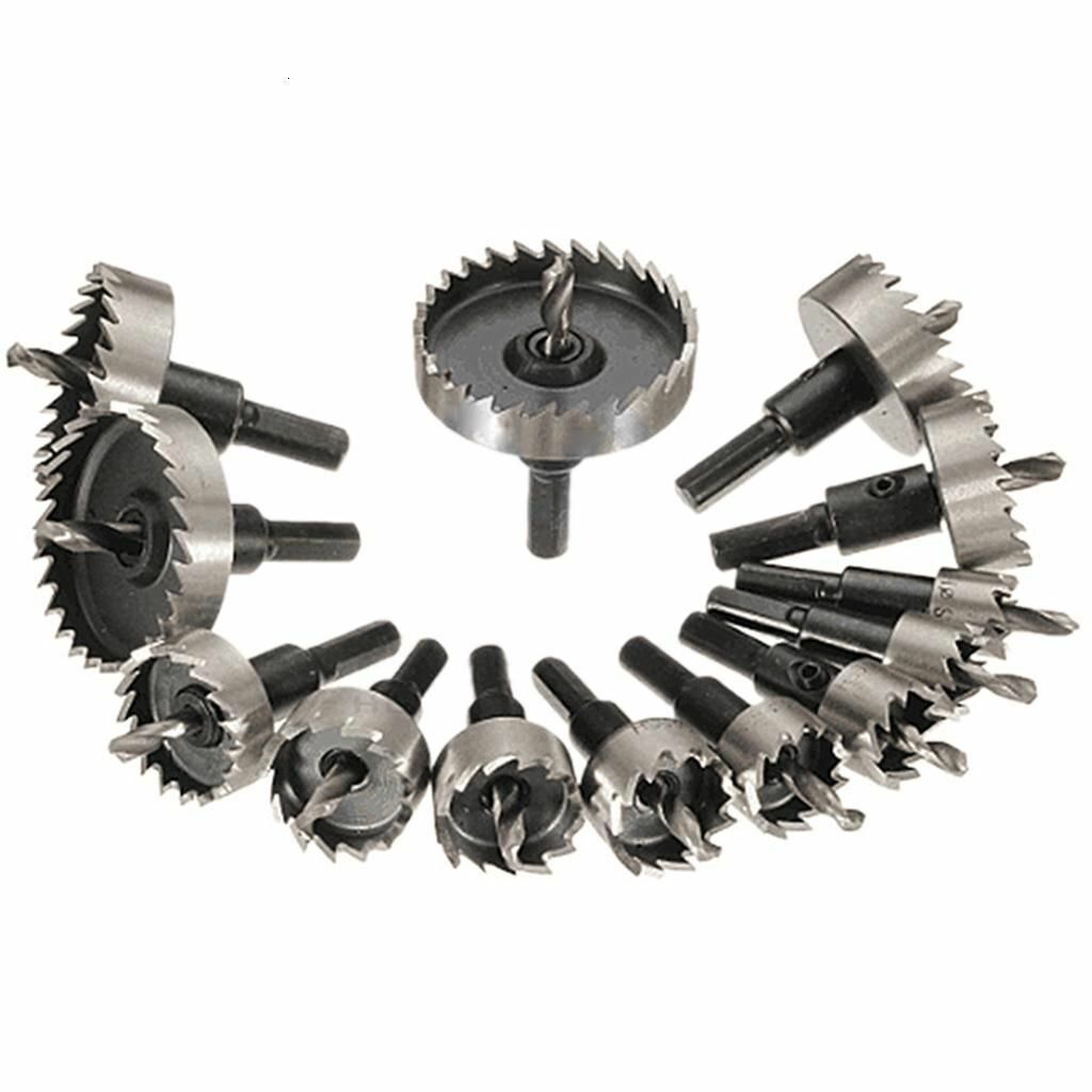 Набор коронок по металлу из быстрорежущей стали