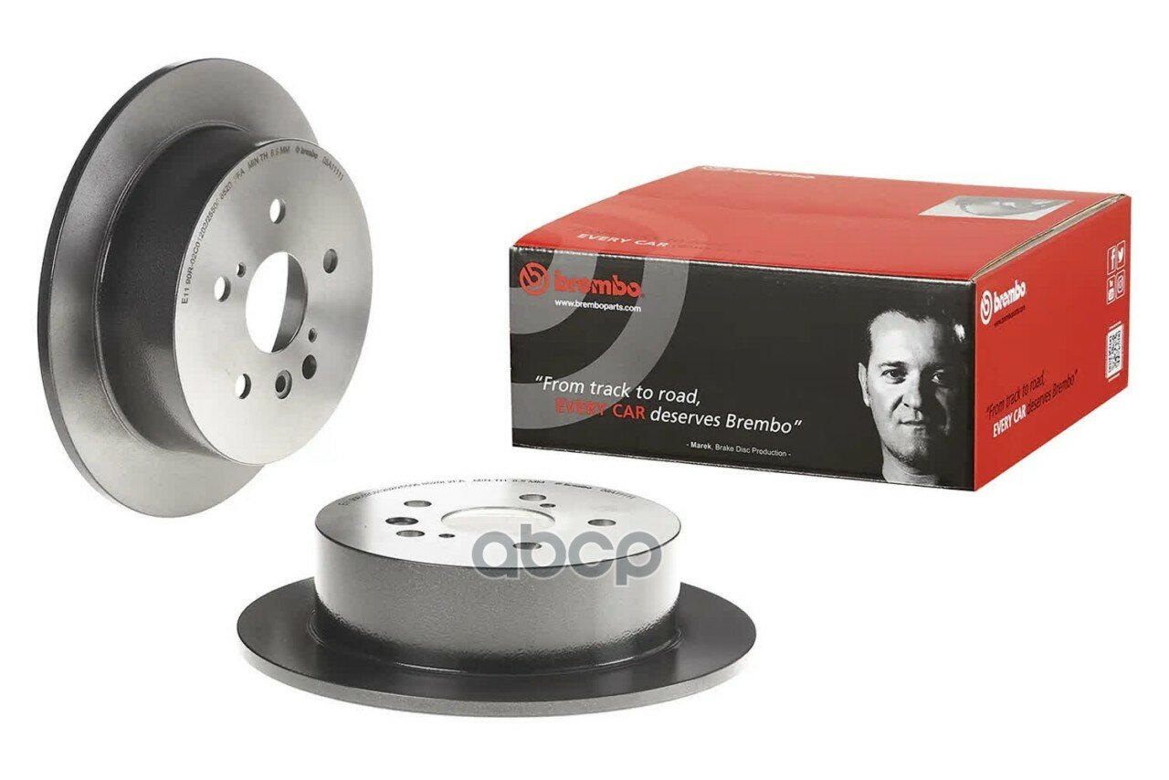 Диск тормозной задн TOYOTA HARRIER (MHU3_, ACU3_) (10/03-) R / LEXUS RX (MCU_) (04/03-) R Brembo арт. 08. A111.11