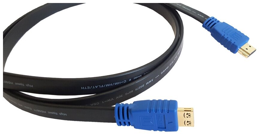 Кабель HDMI - HDMI Kramer C-HM/HM/FLAT/ETH-3 0.9m — фото 1