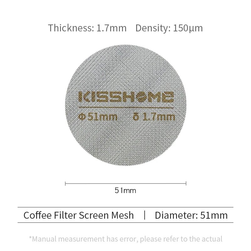 Многоразовый фильтр для кофе KissHome 51mm, 1.7mm