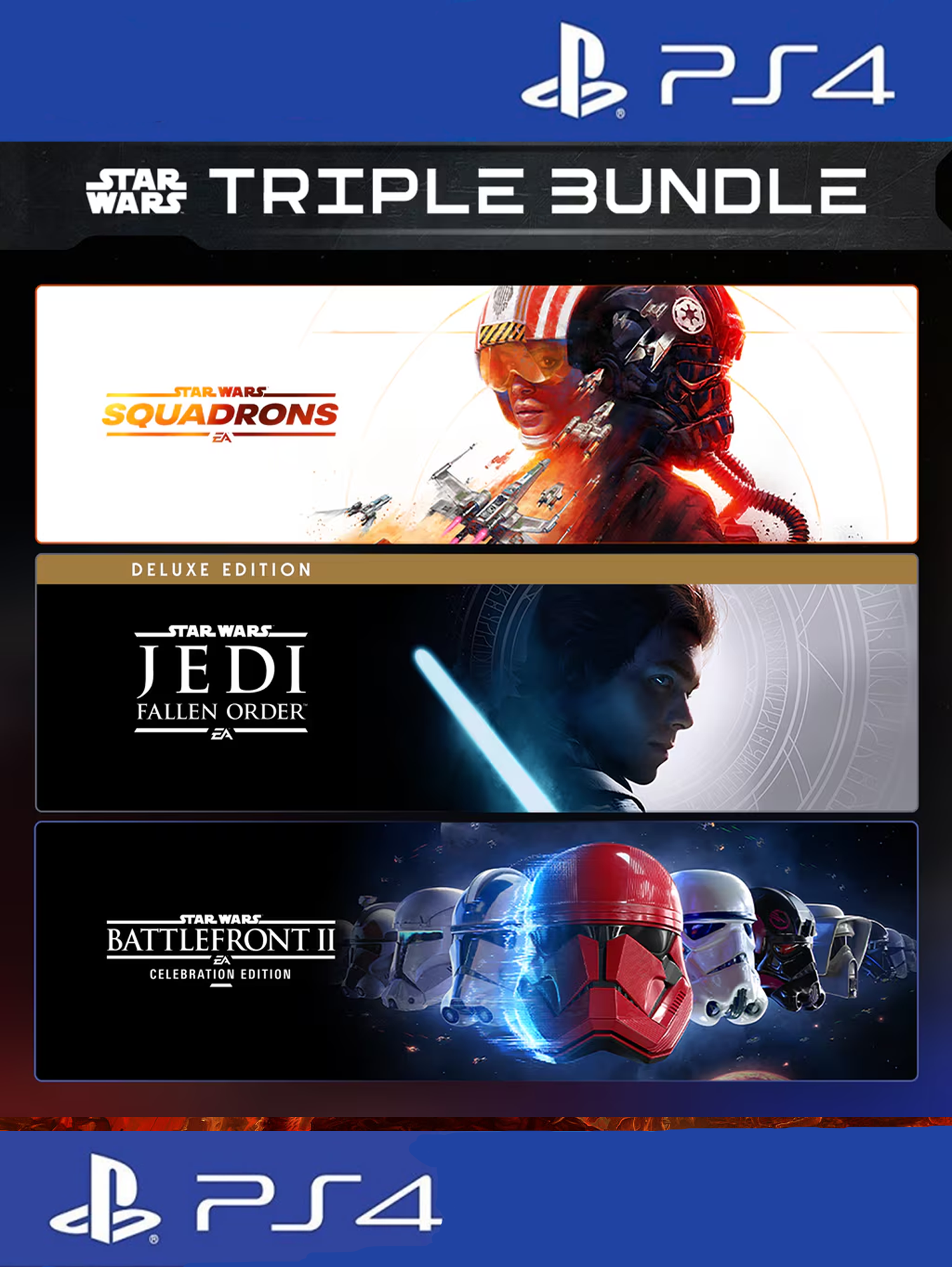 Игра EA STAR WARS TRIPLE BUNDLE , цифровая версия, доступ к PlayStation 4, Русский язык