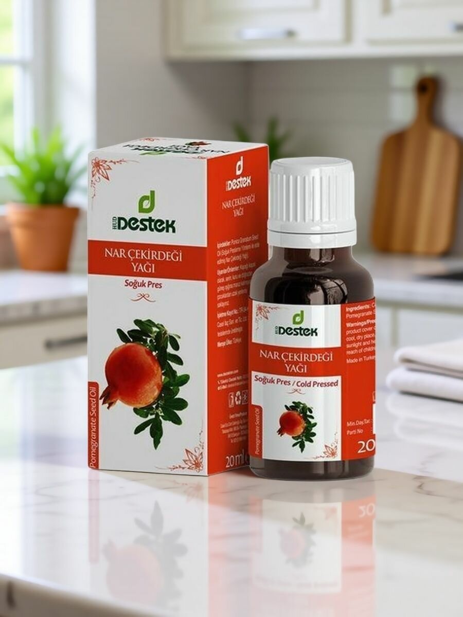 Масло гранатовой косточки для лица, тела, волос 20 мл. DESTEK, Турция