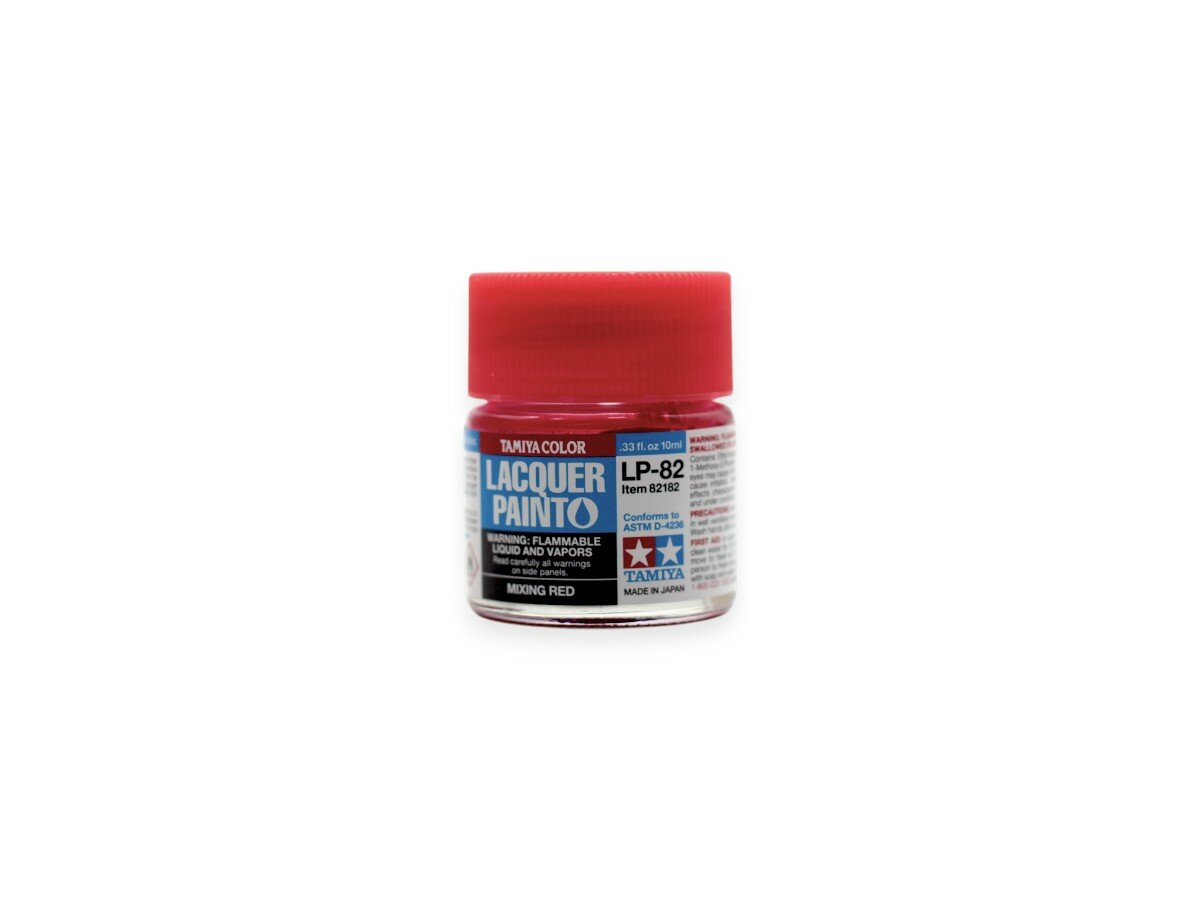 LP-82 Mixing Red (Красная) краска лаковая, 10 мл. Tamiya 82182