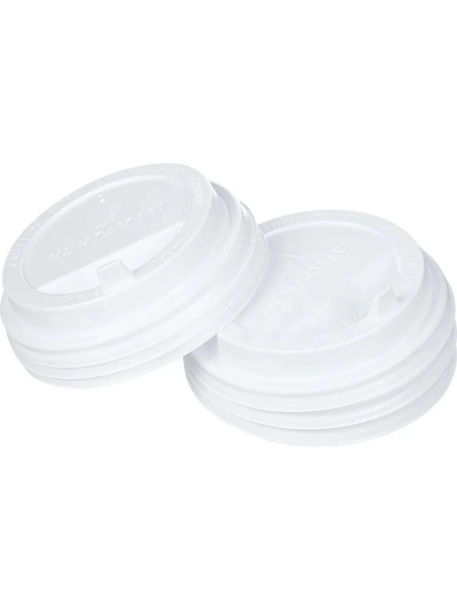 Пластиковые крышки с клапаном для стаканов, 90 мм, 100 шт.