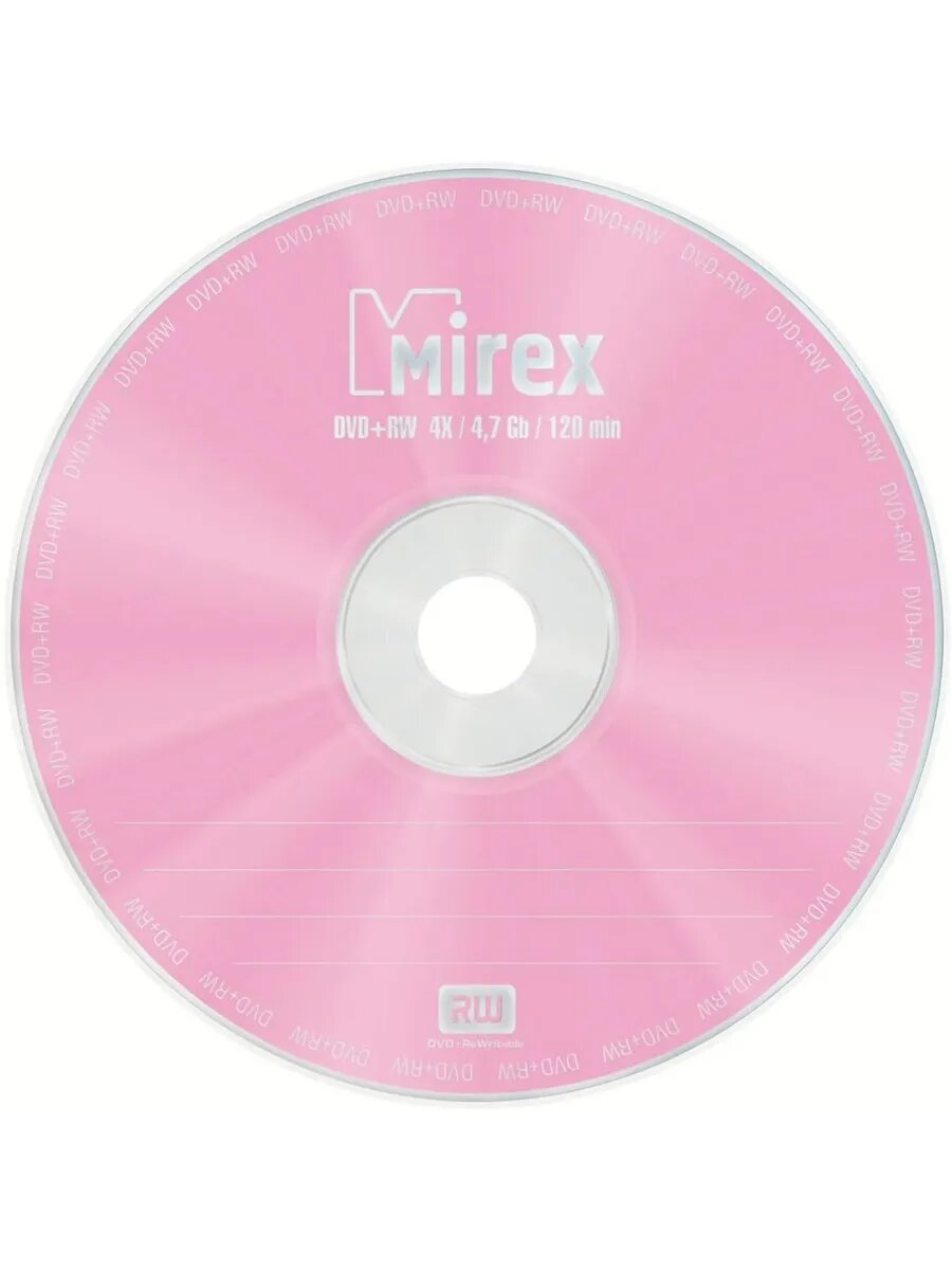 Многоразовые DVD-диски 4x Mirex Slim, 50 шт.
