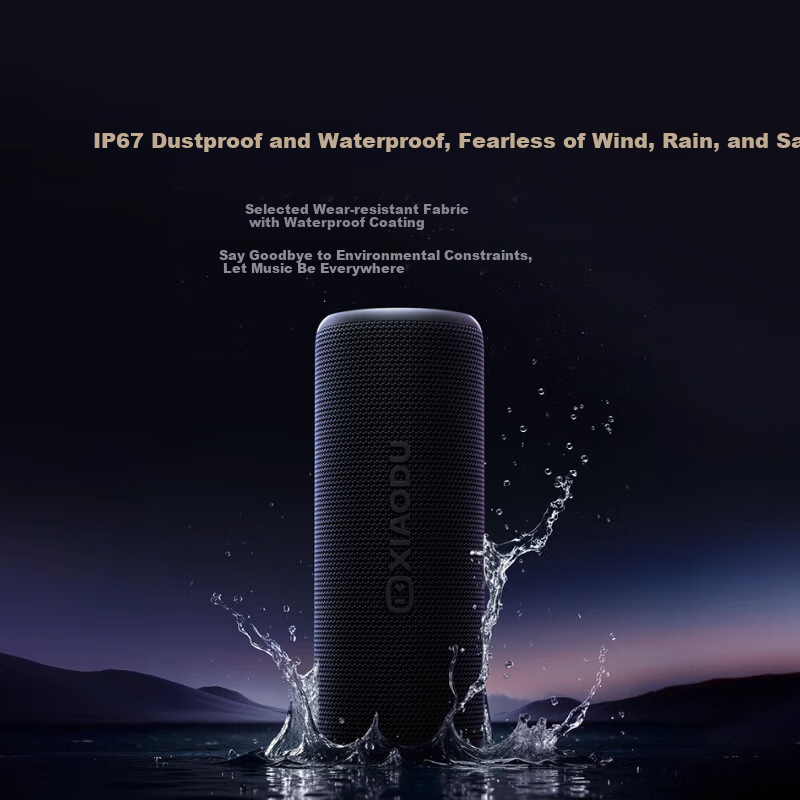 Bluetooth-колонка Xiaodu Pro Black портативная наружная 4-юнитная мощная звуковая система влагозащищенная