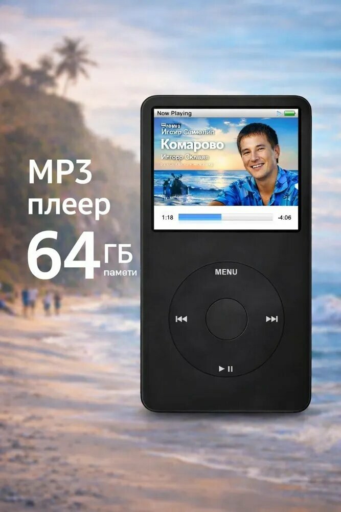Apple MP3-плеер 64 ГБ, черный