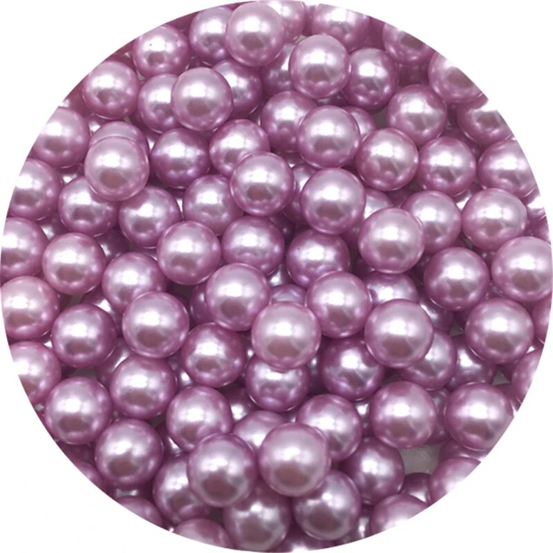 Акриловые бусины имитация жемчуга CyanRafts 4/6/8/10 мм Фиолетовый, 8mm 50pcs, 05