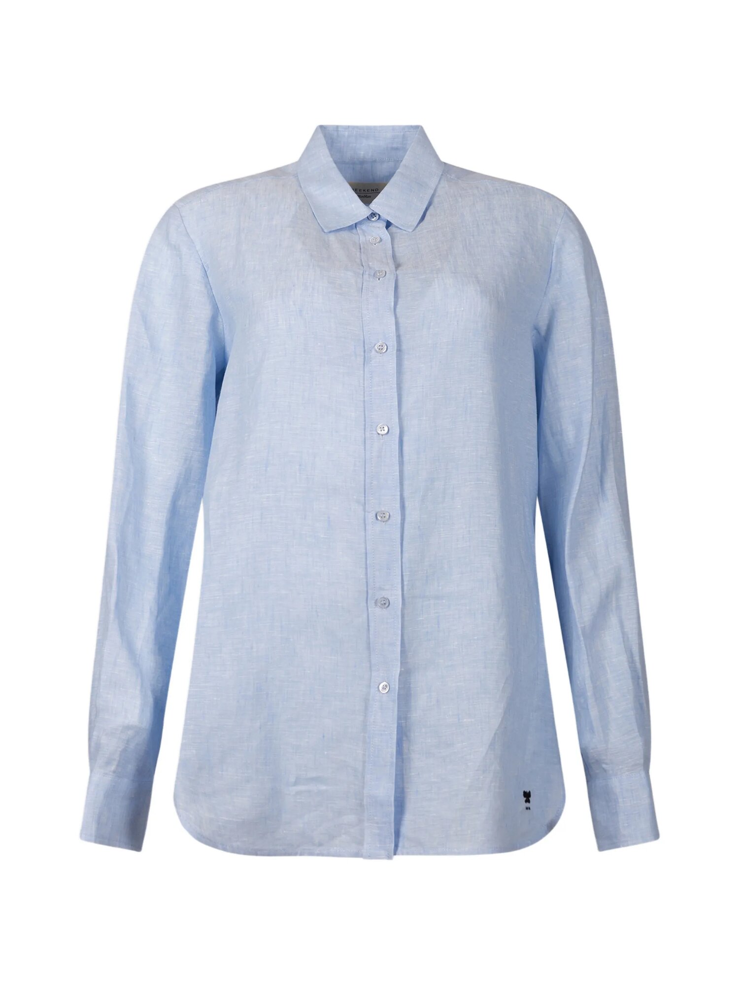 Рубашка Logo-embroidered linen shirt