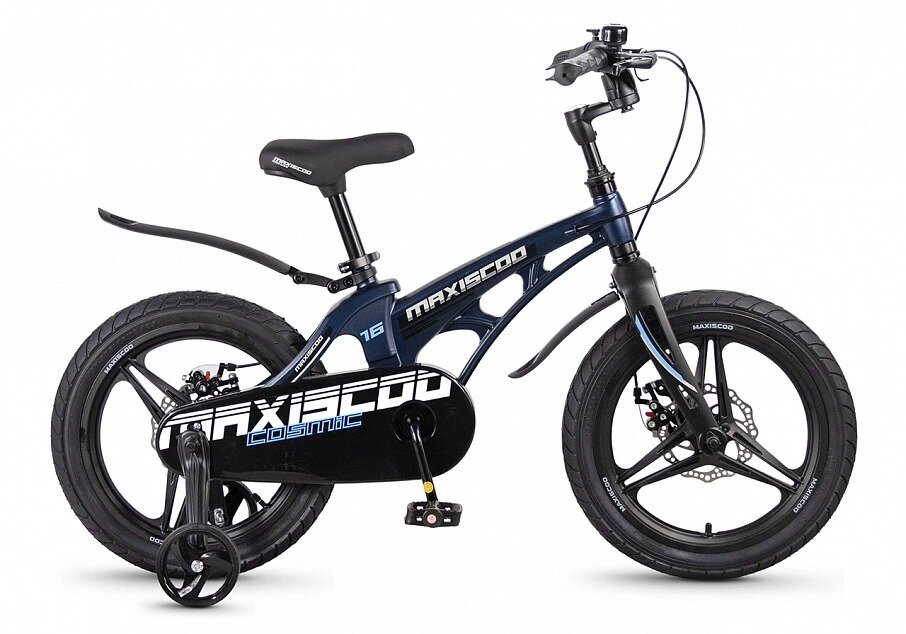 Велосипед MAXISCOO Cosmic Делюкс 16" 2026 (требует финальной сборки), Цвет синий матовый