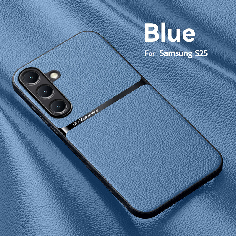 Подходит для Samsung Galaxy S25 /Самсунг Галакси S25 Чехлы для телефонов, защитой камеры и противоударным кожаный, S25, подставка, soft touch,360° Полная защита, резина, пластик, силикон, защита камеры (Цвет товара: light blue)