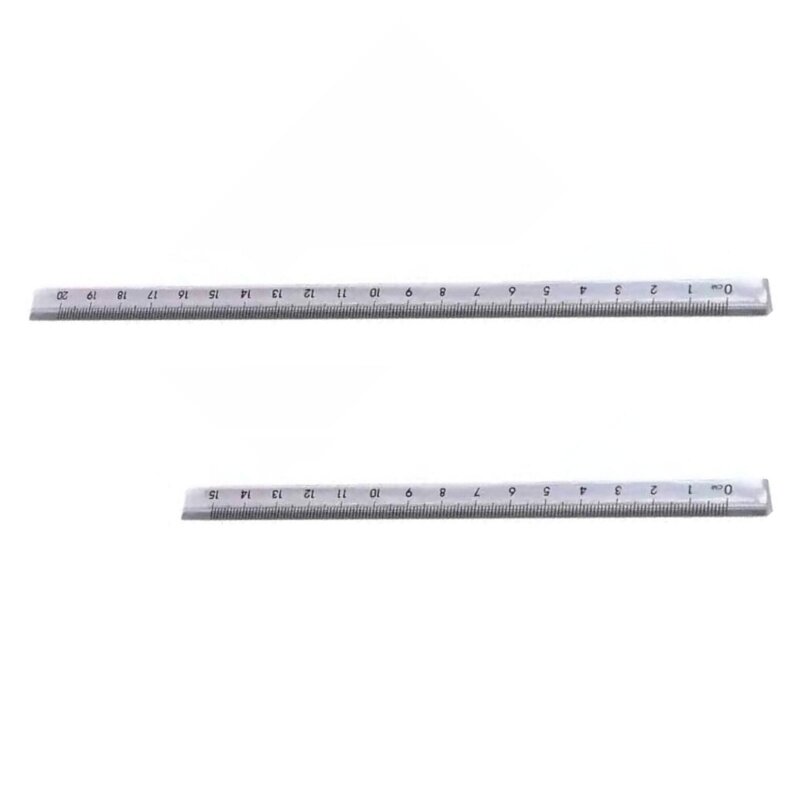 2шт Прозрачные Треугольные Линейки 15 см 20 см Пластиковая Линейка Для Рисования Измерительный Инструмент для Студентов-Архитекторов Технического Черчения