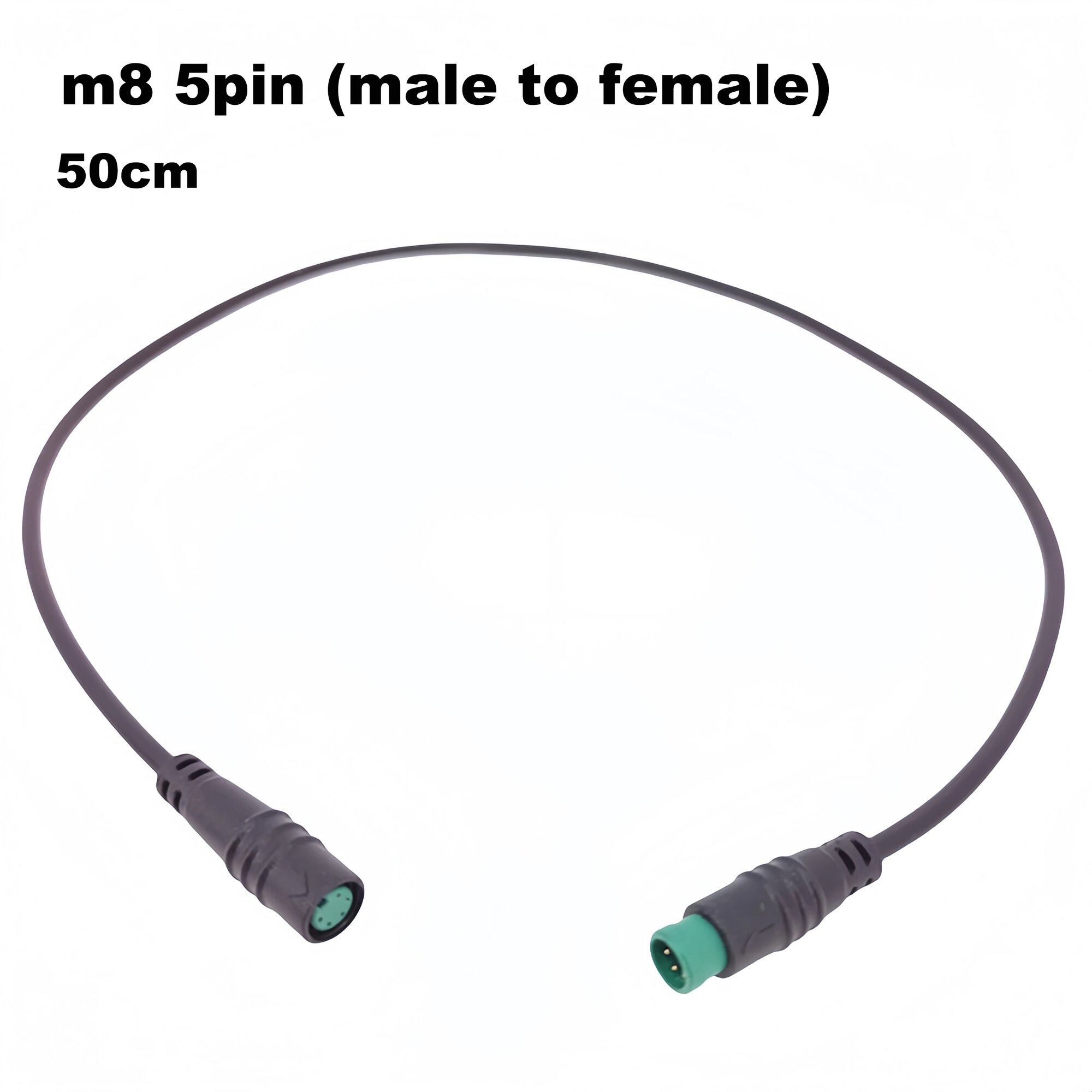 30 см M8 2 3 5-контактный кабель «мама-папа» для электрического велосипеда, штекер для стыкового соединения, водонепроницаемый для кабеля дисплея электровелосипеда