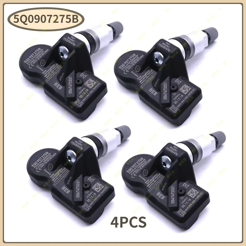 5Q0907275B для 2019-2024 Volkswagen Tiguan Allspace Audi Porsche Skoda датчик 433 МГц TPMS датчик датчика воздуха В шина 5Q0907275B