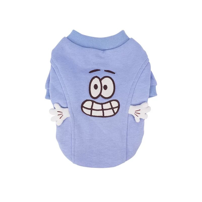 Свитшот Cheepet с забавным принтом для собак: осенне-зимняя коллекция для тедди, бишонов и маленьких пород фиолетовый_С.