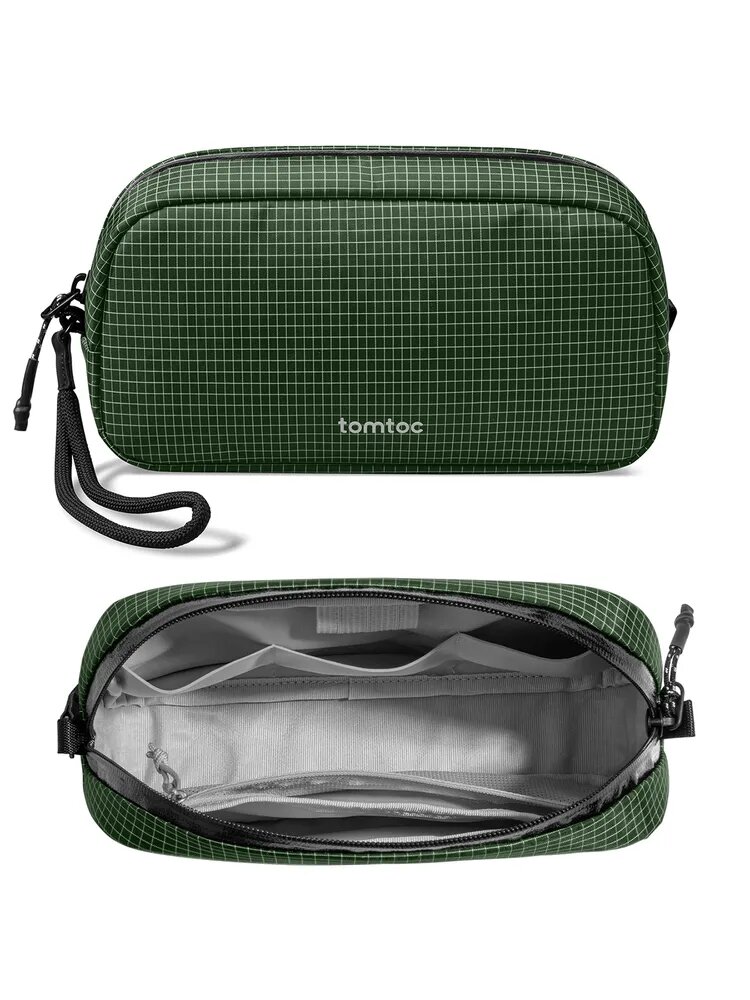 Tomtoc Органайзер для сумок и рюкзаков Зеленый в клетку Travel Light-T12 S