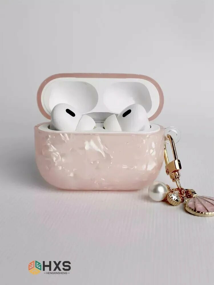 Чехол для Airpods Pro 2 韩风贝壳纹AirPods3保护套三代苹果airpods2代pro无线蓝牙耳机套 — фото 1
