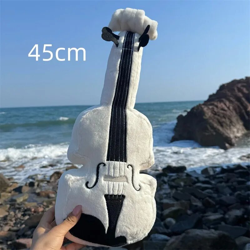 Плюшевая скрипка MIAOOWA, 45 см, белая