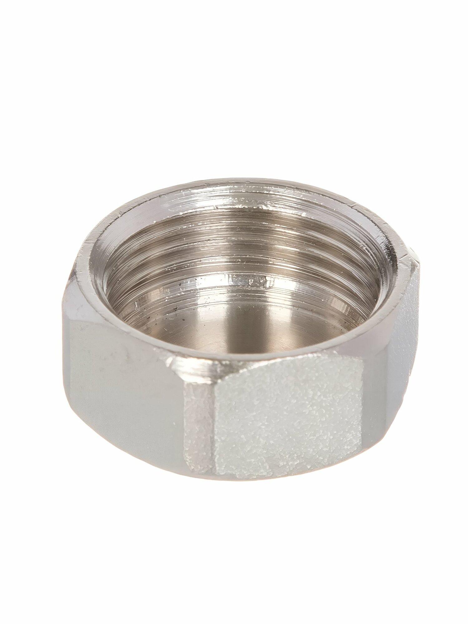 Заглушка резьбовая 1 1/4 дюйма никелированная латунь РосТурПласт, внутренняя резьба, Россия