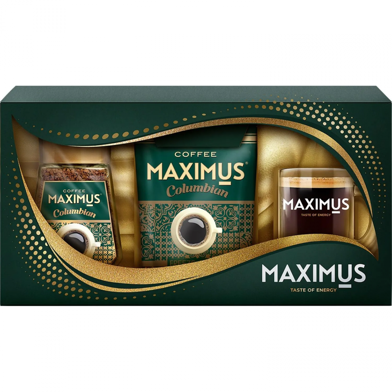 Кофе сублимированный Maximus Columbian набор с кружкой 135г 2369113