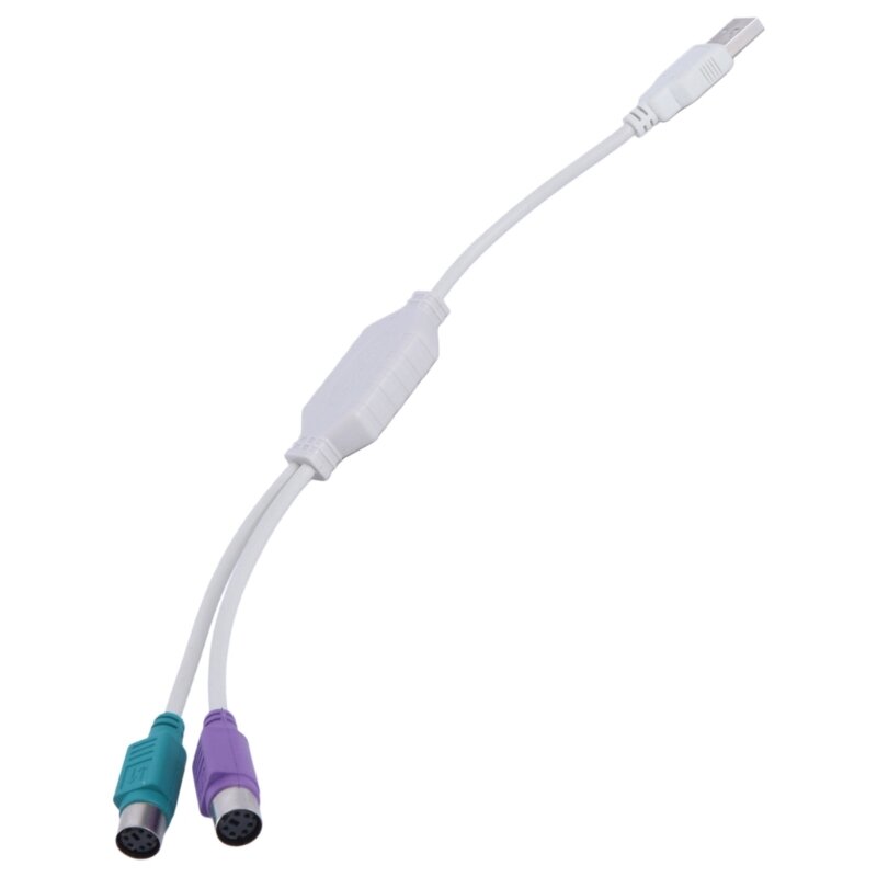 USB Штекер К Двойной PS/2 для PS2 Женский Конвертер Кабель Шнур Клавиатура и Мышь Адаптер для Портативных ПК Компьютер Прочный