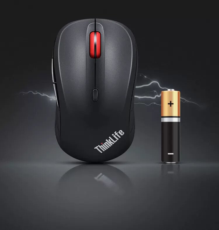 Беспроводная Bluetooth-мышь Lenovo Thinkpad с двойным режимом работы, бесшумная, портативная, для ноутбука и офиса,