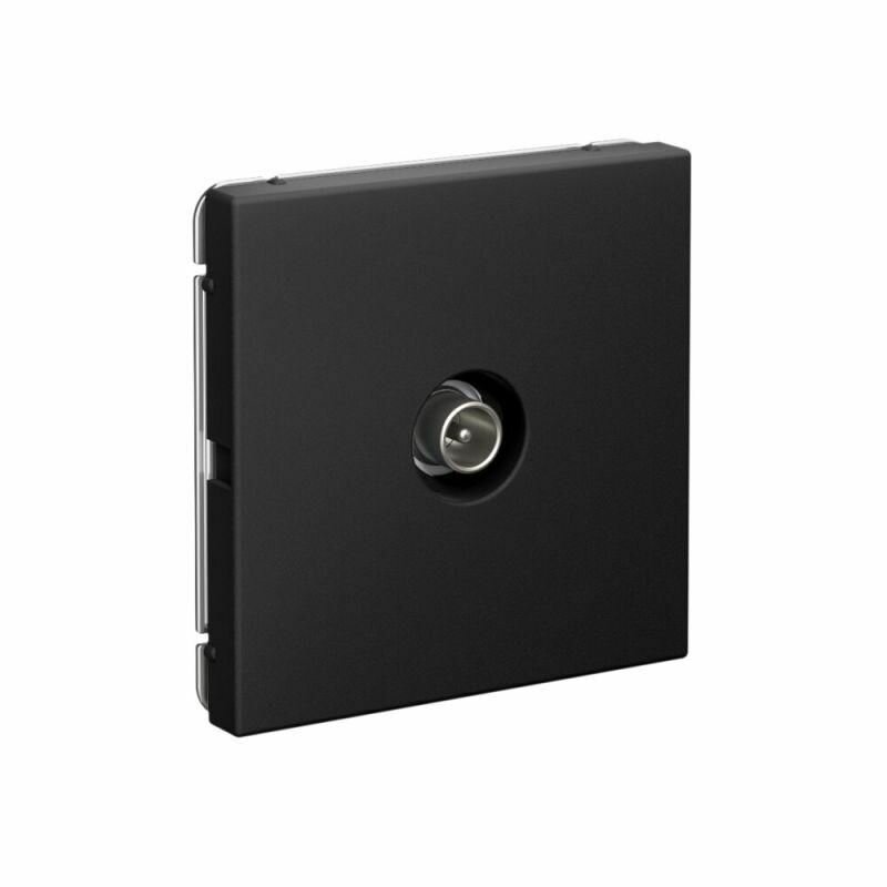 Розетка TV Systeme Electric оконечная, 1дБ, механизм карбон