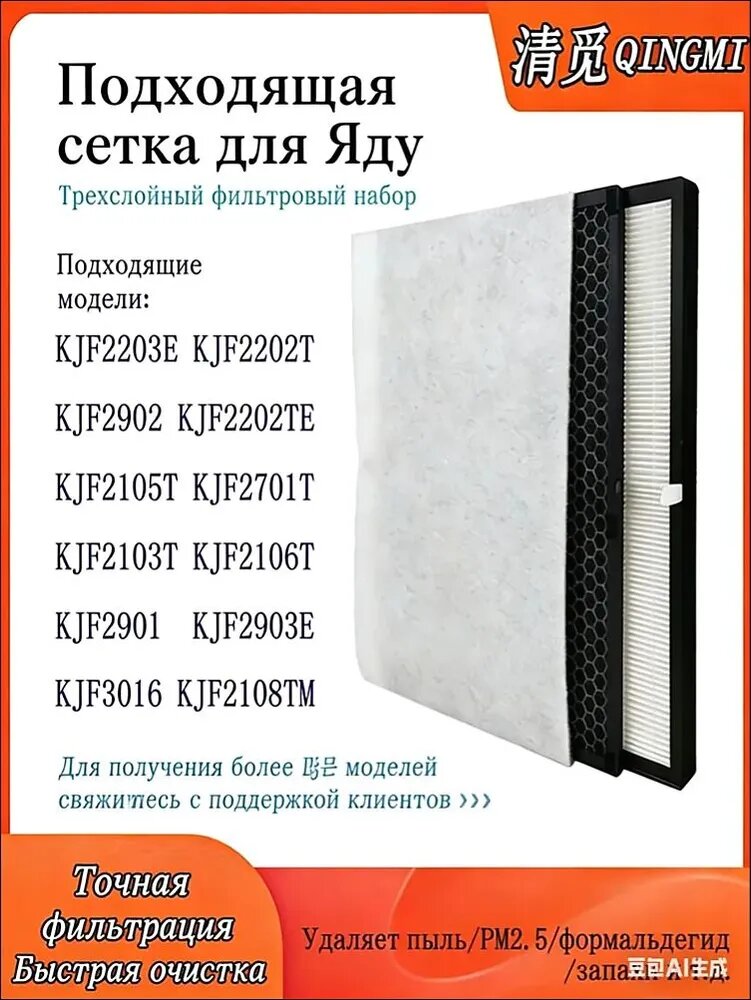 Аксессуар для очистителя воздуха SENDO AIR-90 Air Purifier, угольный, белый
