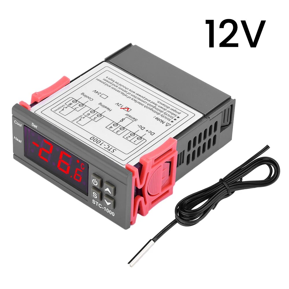 STC-1000 Термостат для инкубатора DC 12