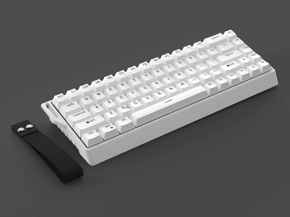 Механическая клавиатура K68 68 клавиш, 3 режима подключения: 2.4G/USB/BT, RGB подсветка, боковые надписи, для ПК и ноутбука