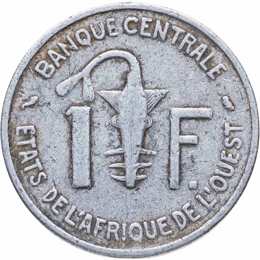 Западная Африка BCEAO 1 франк franc 1972, Алюминий, в сохранности VF