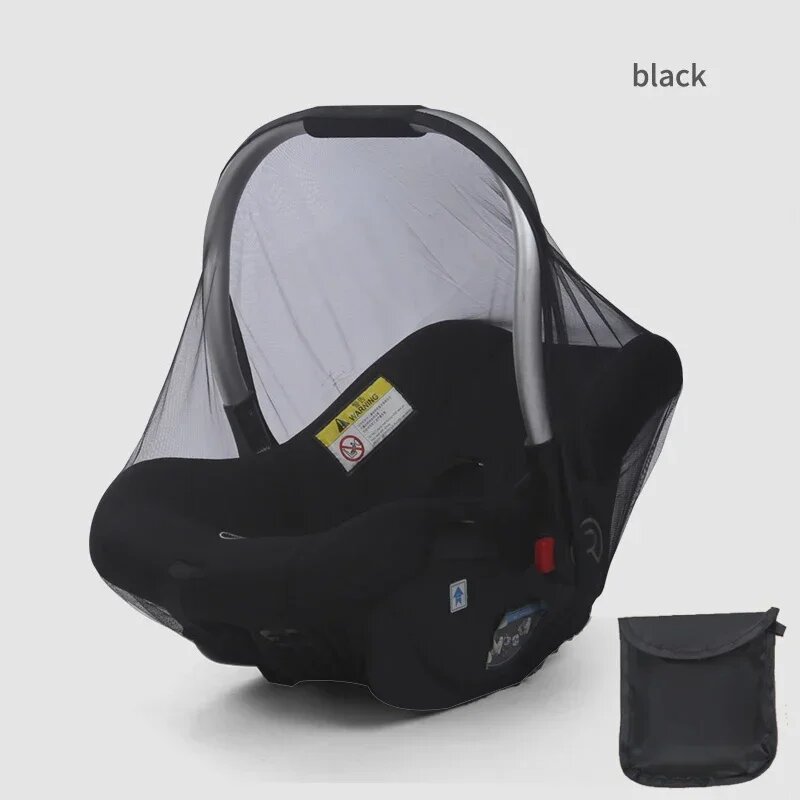 Москитная сетка YIYUEQIANLI для детской коляски Черный, Cradle Black