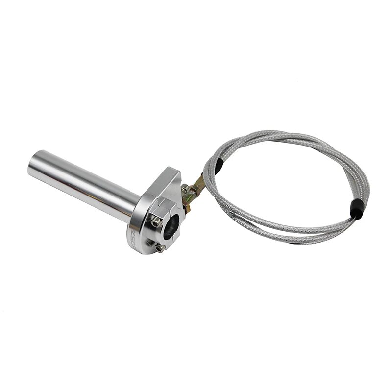 Рычаг газа ZSDTRP Silver, алюминиевый, с тросом, 7/8"