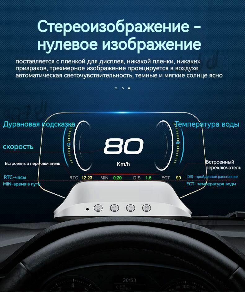 Компьютер бортовой арт. С Навигацией/ Диагностикой Автомобиля/ Радарным Монитором