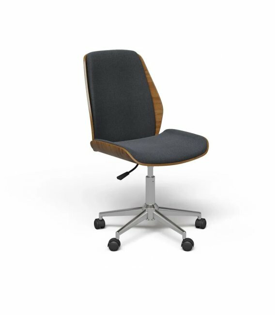 Стул компьютерный Alpine simplicity серый, коричневый